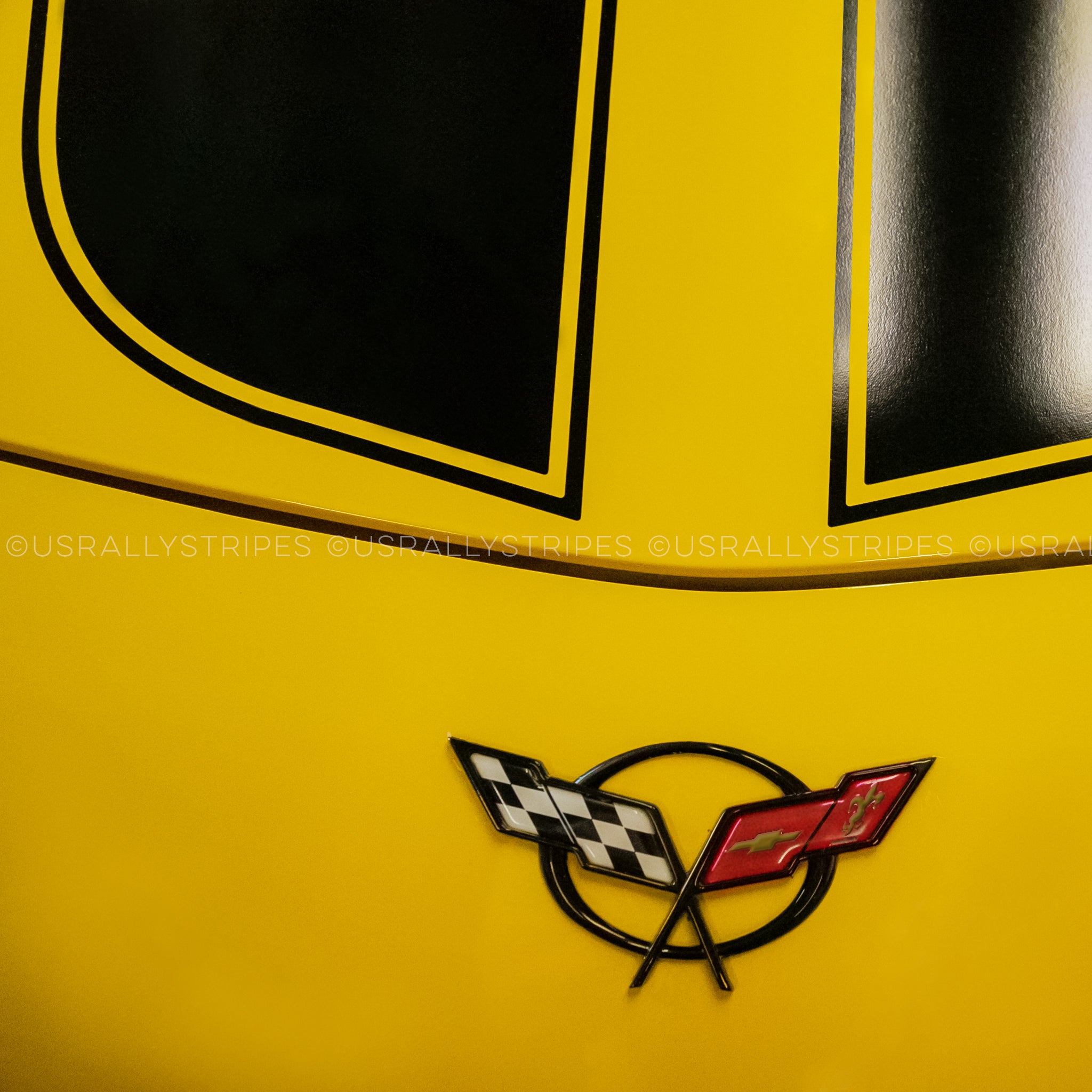 Racing stripes pre-cut decal set fits Chevrolet Corvette C5 fastback c ...