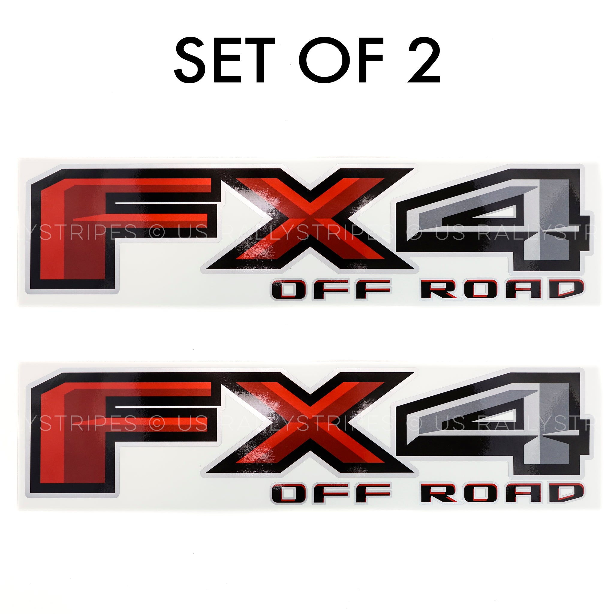 Set of 2: FX4 off-road vinyl decal for 2015-2020 Ford F-150 pickup tru ...
