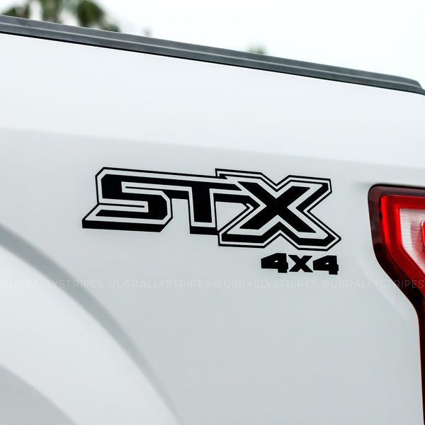 STX 4x4 die-cut decal/sticker fits Ford F-150 2015-2020 – US Rallystripes