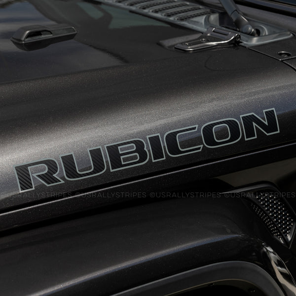 Rubicon hood vinyl decal set for Jeep Wrangler | 10th Anniversary – US ...