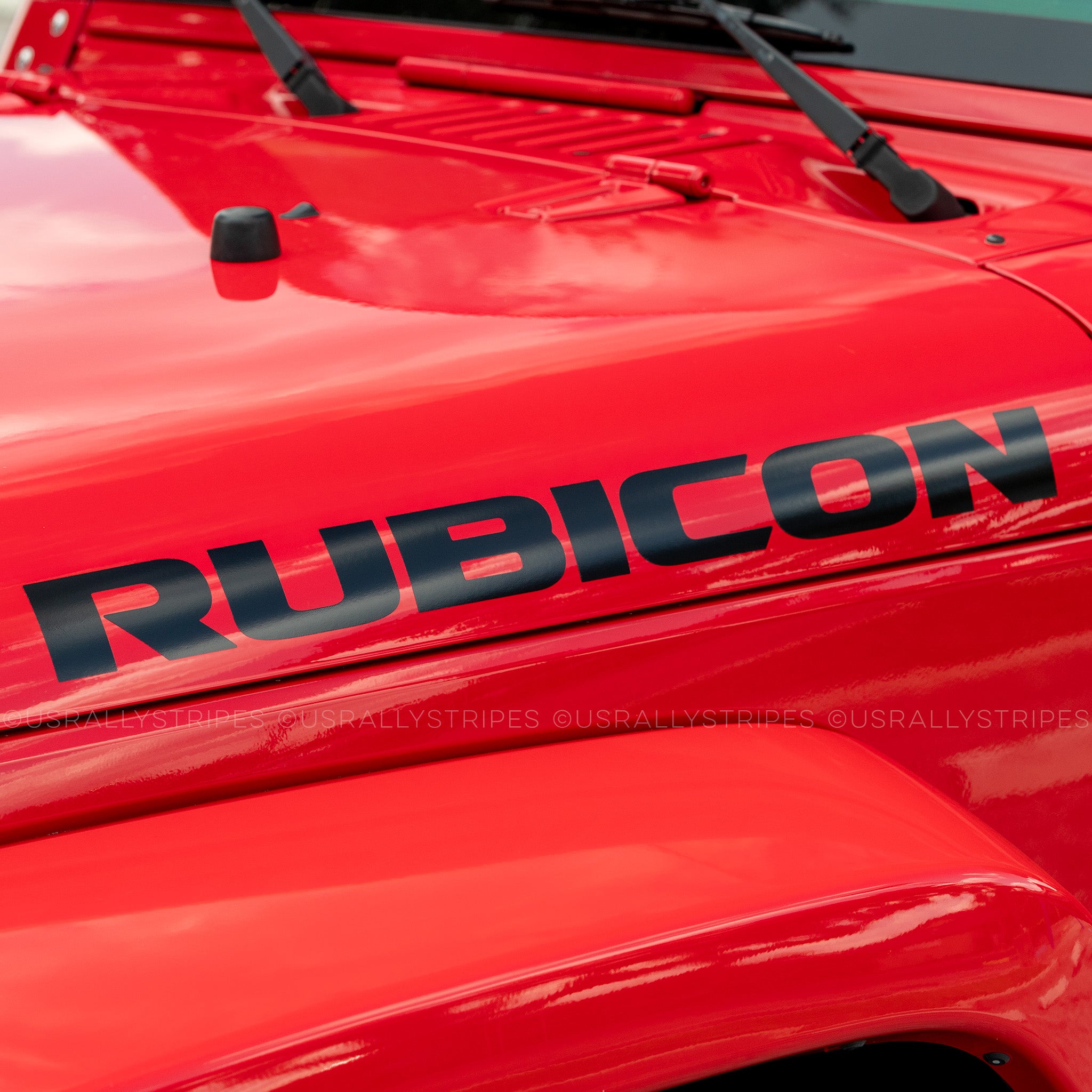 Rubicon hood vinyl decal set for Jeep Wrangler | 10th Anniversary – US ...