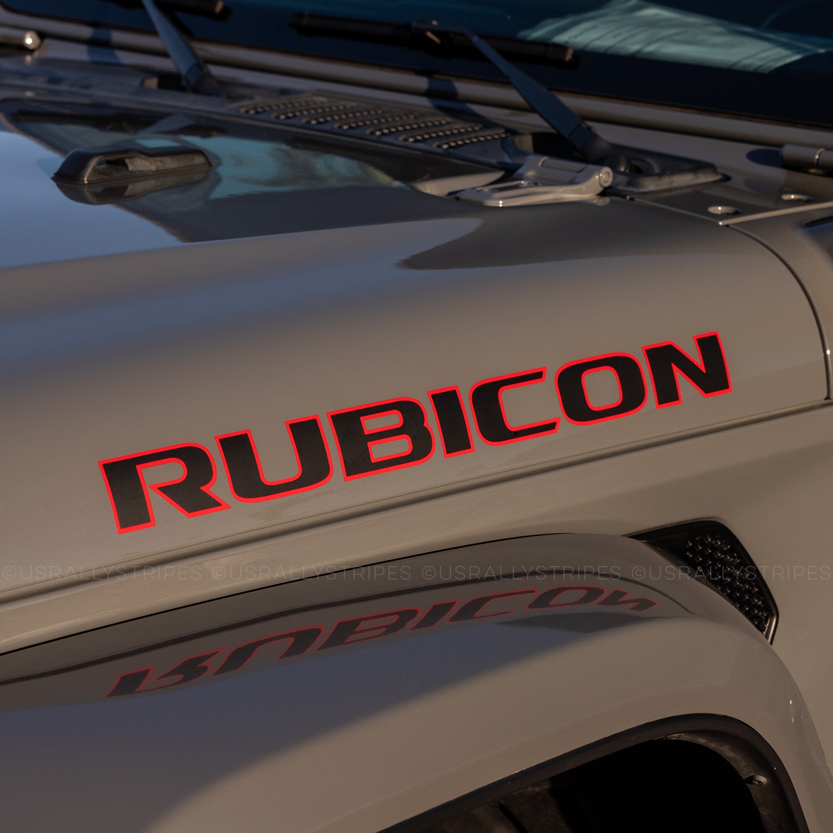 Rubicon hood vinyl decal set for Jeep Wrangler | 10th Anniversary – US ...