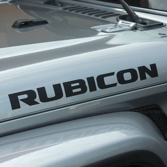 Rubicon hood vinyl decal set for Jeep Wrangler | 10th Anniversary – US ...