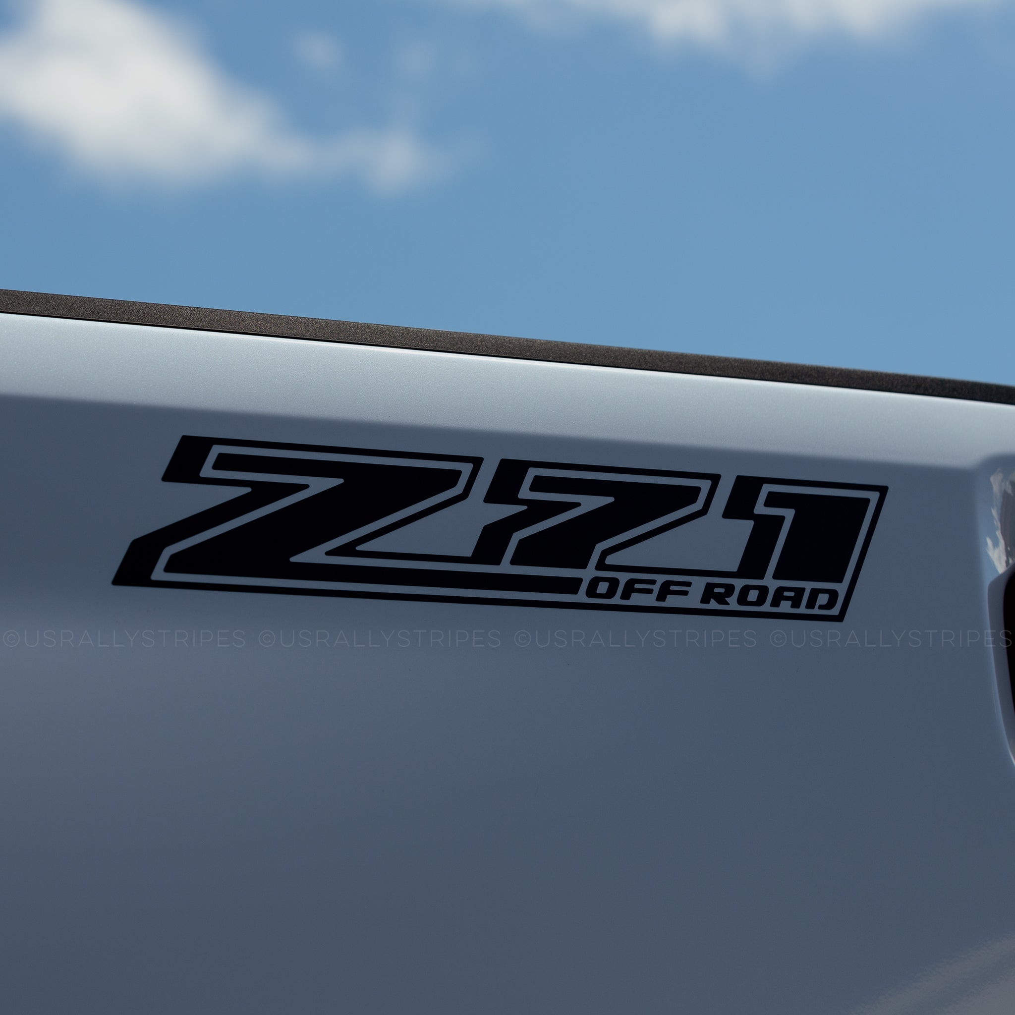 Set of 2: Z71 off-road die-cut vinyl decal for 2021-2022 Chevrolet Sil ...