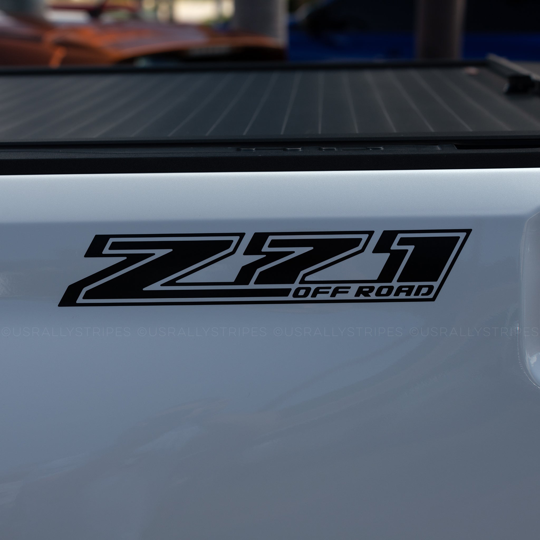 Set of 2: Z71 off-road die-cut vinyl decal for 2021-2022 Chevrolet Sil ...