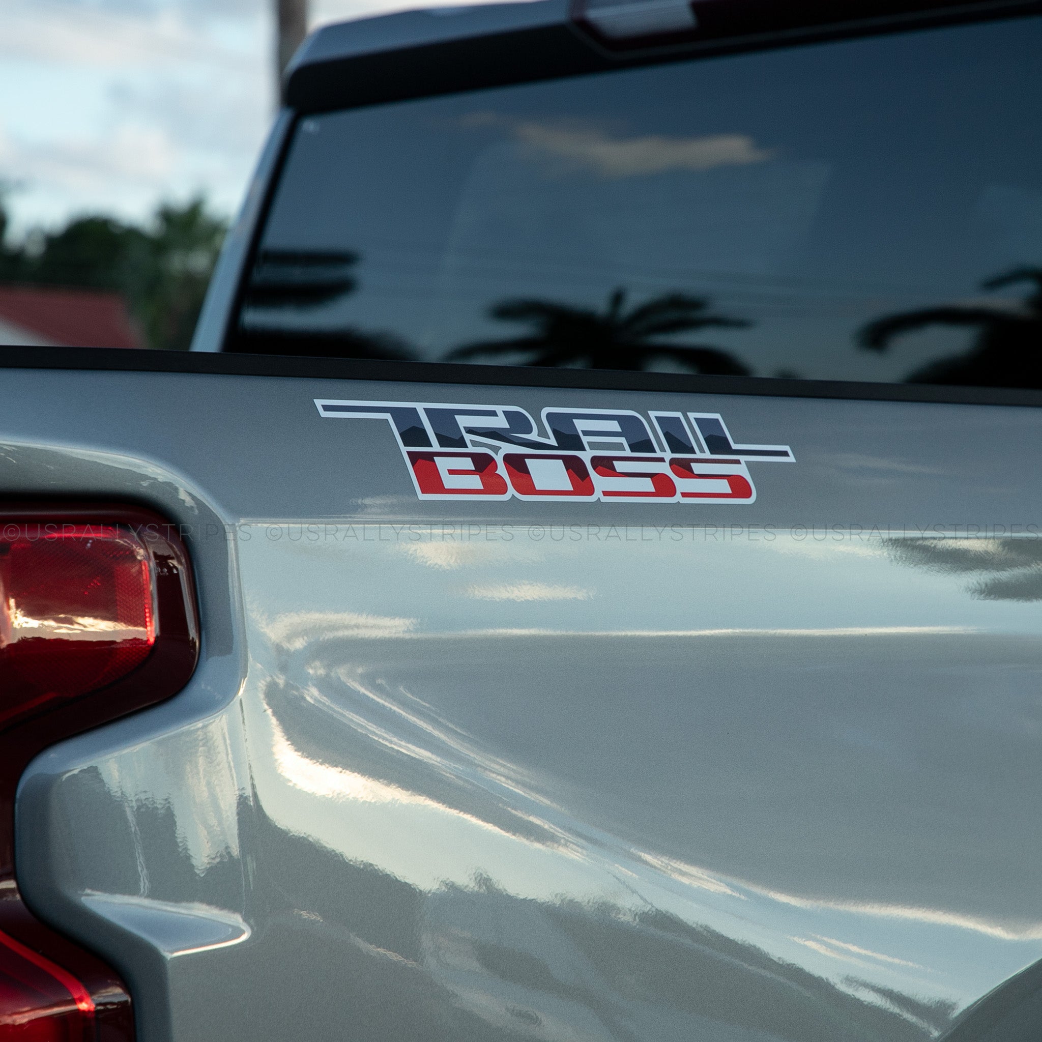 Set of 2: Trail Boss decal for 2019-2021 Chevrolet Silverado GM OEM sp ...